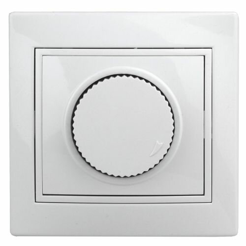 Светорегулятор поворотный СП Plano 1-401-01 600Вт 230В IP20 бел. Intro Б0053935