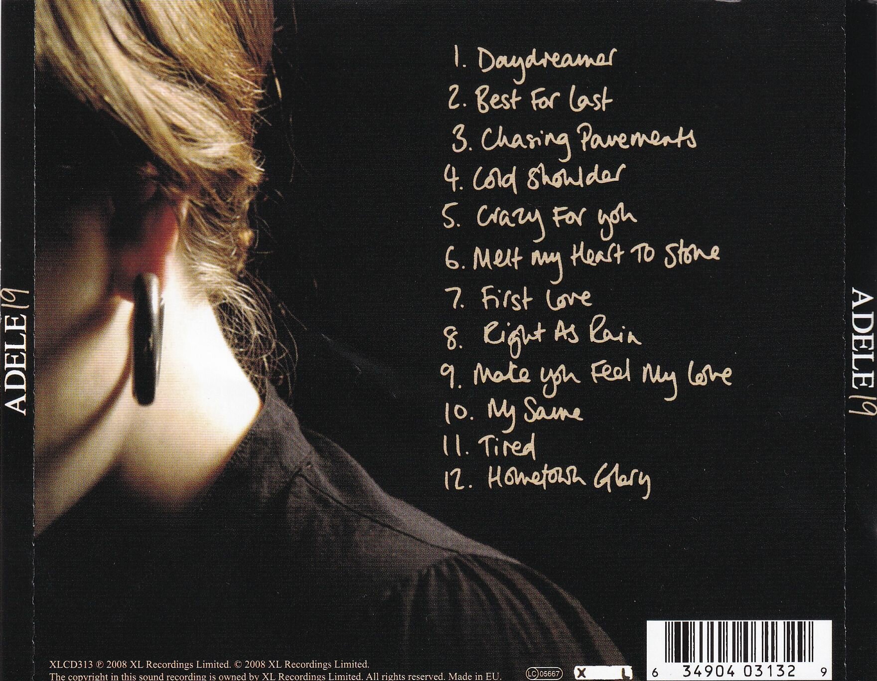 Adele - 19, 2008, 16-page, CD-Аудио — фото 1