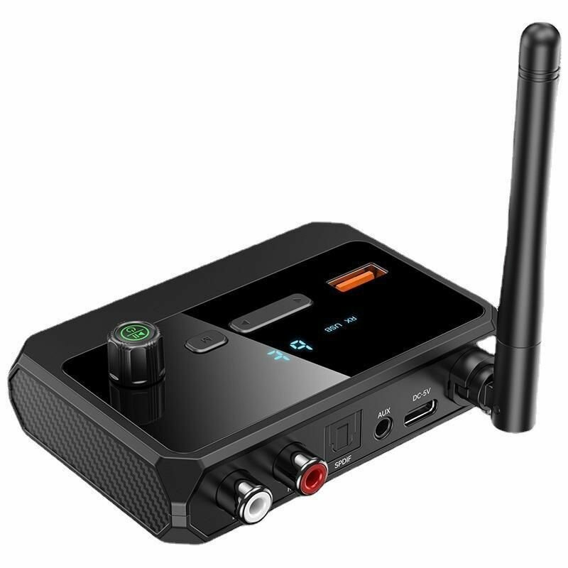 Bluetooth аудио ресивер трансмиттер беспроводной адаптер с оптическим выходом SPDIF RCA AUX