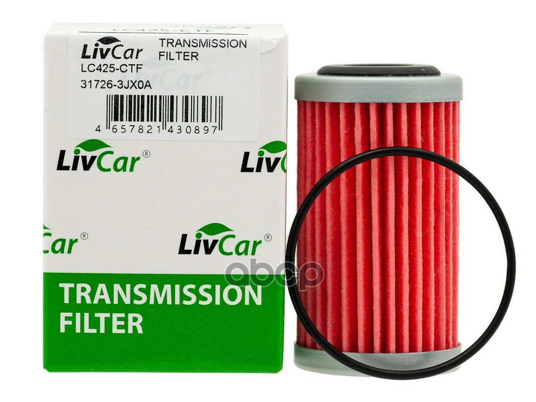 Фильтр трансмиссионный LivCar OEM 31726-3JX0A / SF425CF / JT534 / MFT-2004 / (CVT7 JF015 RE0F11A) LivCar арт. lc425-ctf