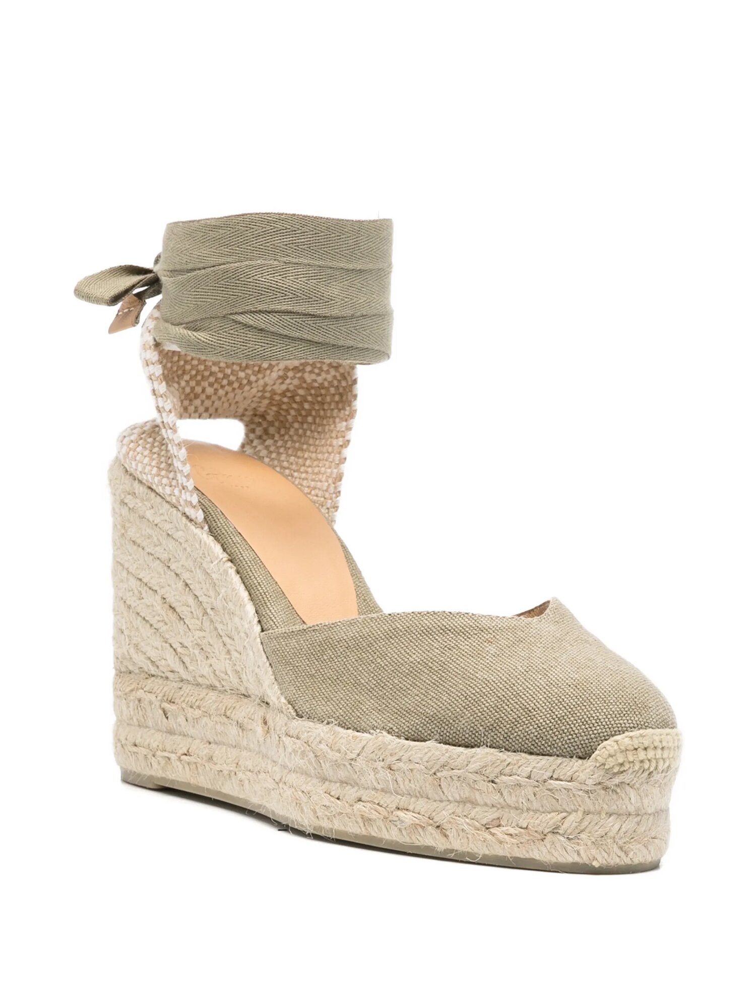 Эспадрильи Castaner Tie-fastening wedge espadrilles, размер 36, зеленый, — фото 1