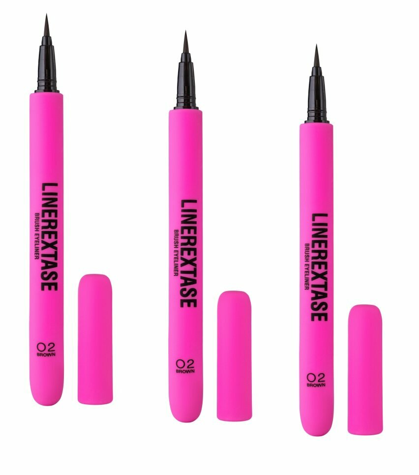 Подводка для глаз с кисточкой Vivienne Sabo eye-liner ‘’Linerextase” тон 02 3шт