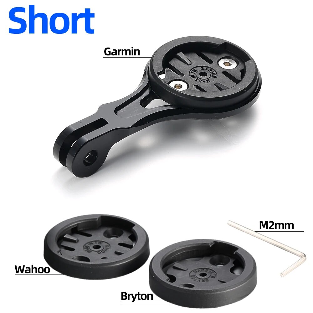 XODCK Комбинированное крепление для Garmin Wahoo Bryton Черный, B Short Mount