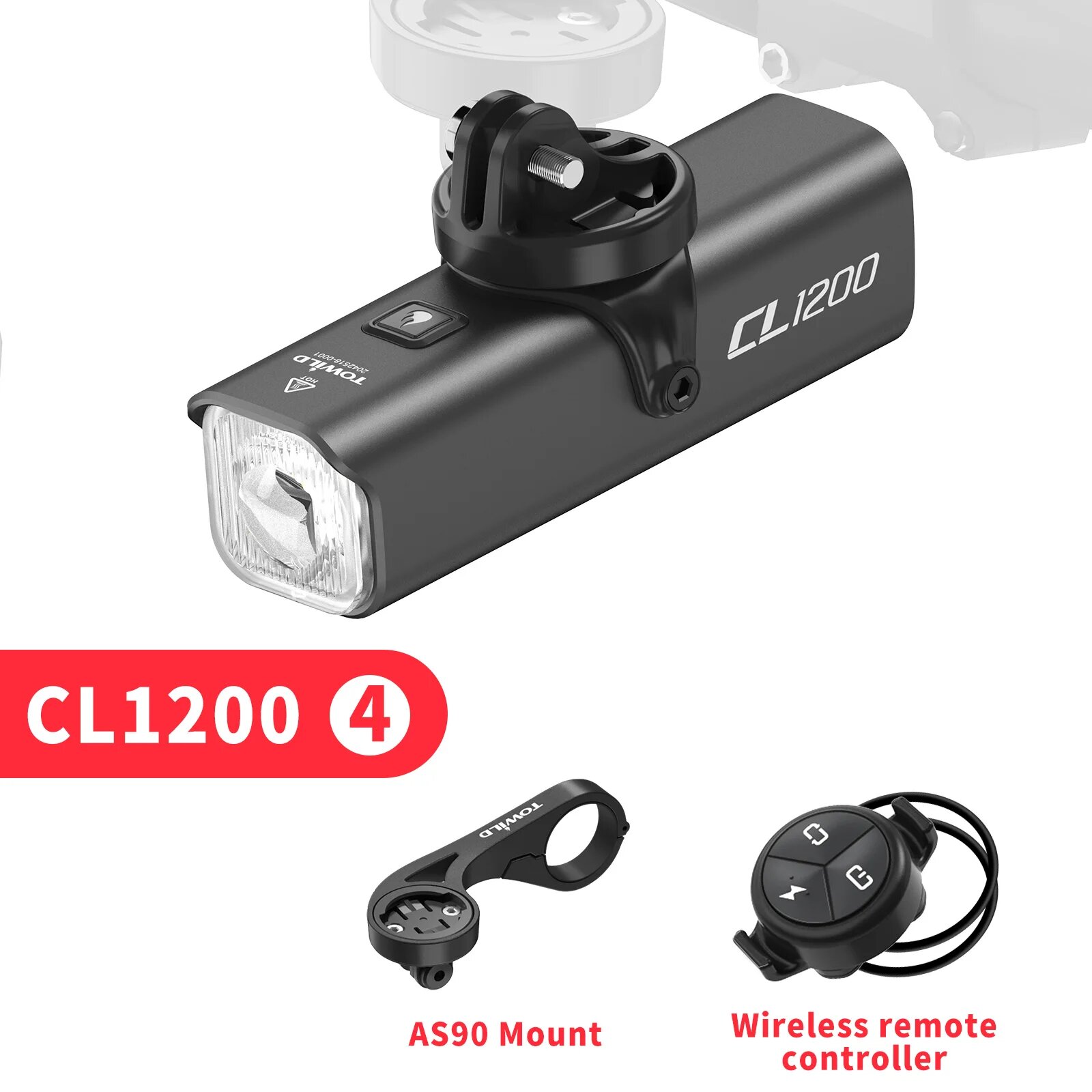 TOWILD CL1200 Велофонарь алюминиевый 1200LM