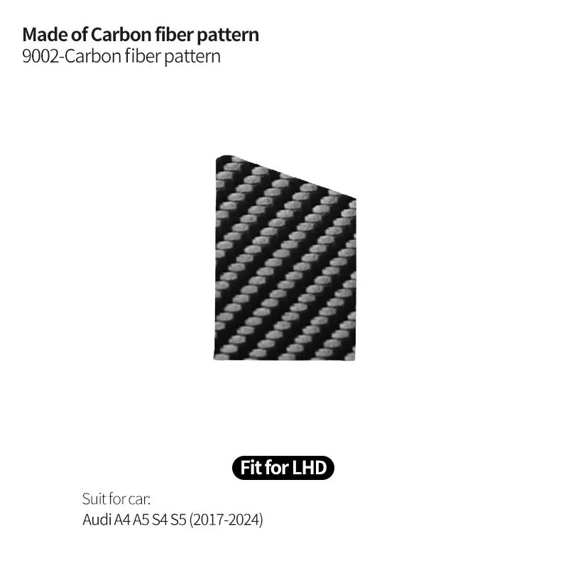 Наклейка на ручной тормоз Audi A4/A5/S4/S5 (2017-2024) Carbon Fibre LHD