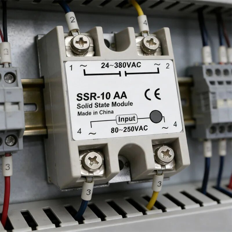 Однофазное твердотельное реле SSR 24-380В DC-AC 40A