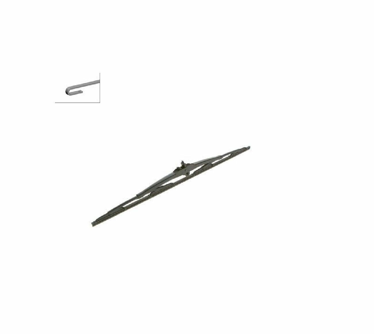 Щетка стеклоочистителя каркасная Twin HCV 600мм крепление Push Button, Hook, BOSCH 3397018966