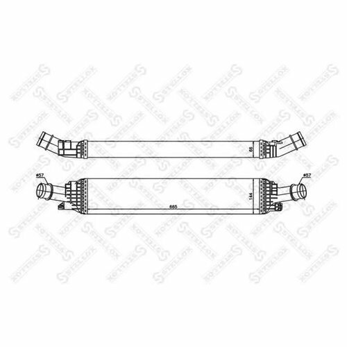 Интеркулер Stellox 1040184SX для Audi A4 allroad, A6, Q5