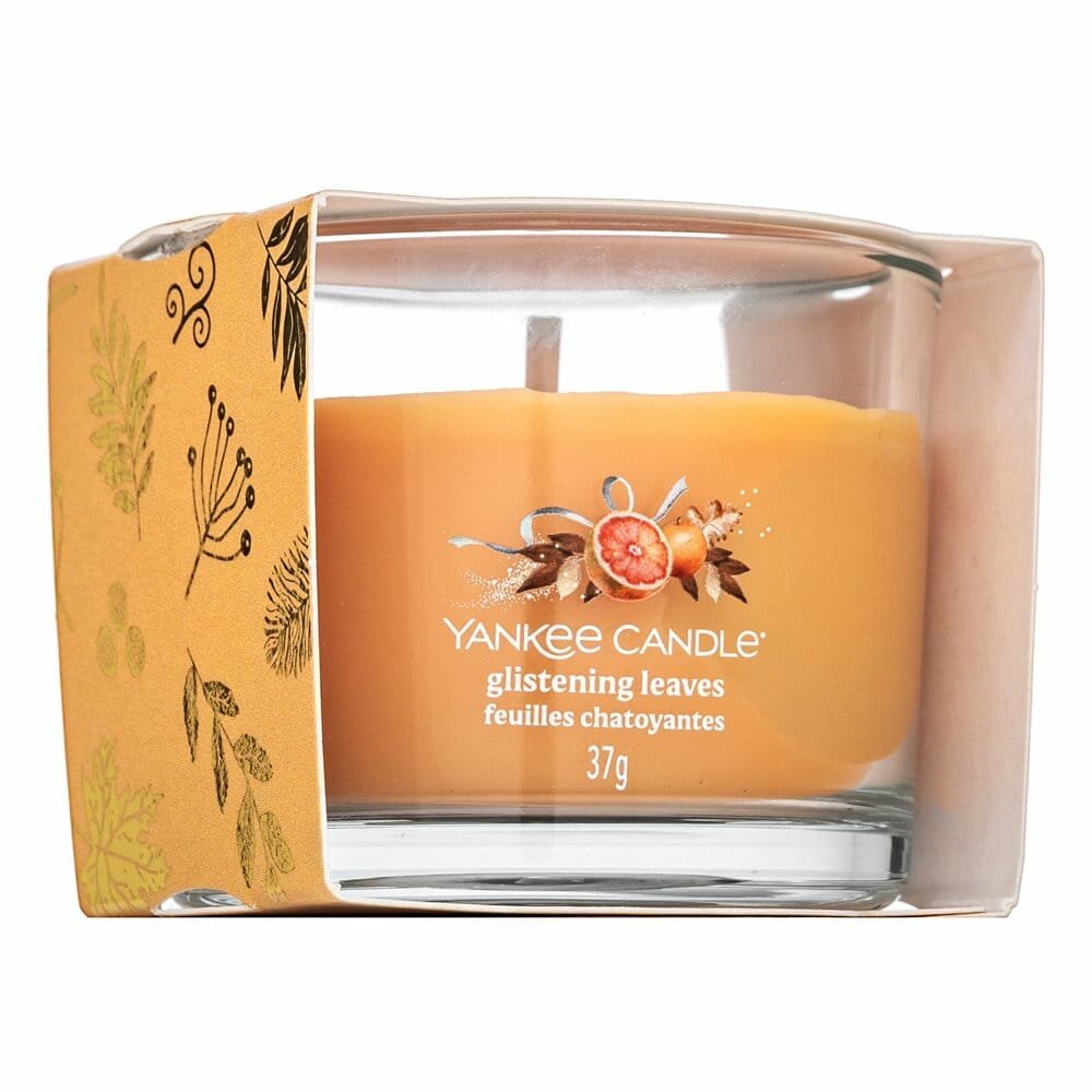 Свеча Yankee Candle Glistening Leaves 37 г