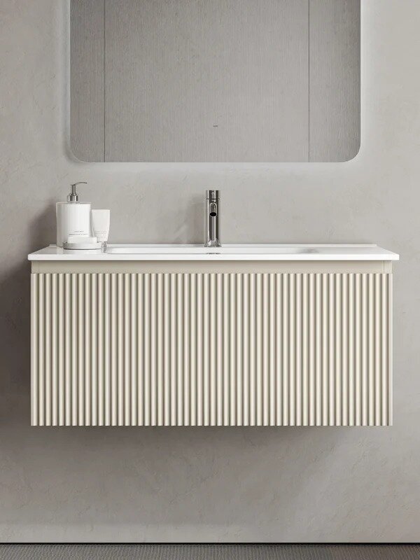 Тумба с раковиной Sancos Snob R 1.0 90 beige soft