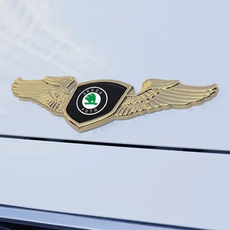 Значок на передний капот автомобиля из сплава для Skoda Kodiaq Octavia A7 A8 A5 Yeti Fabia 2 Superb 3 Kodiak Rapid Karoq Kamiq Стайлинг Эмблема