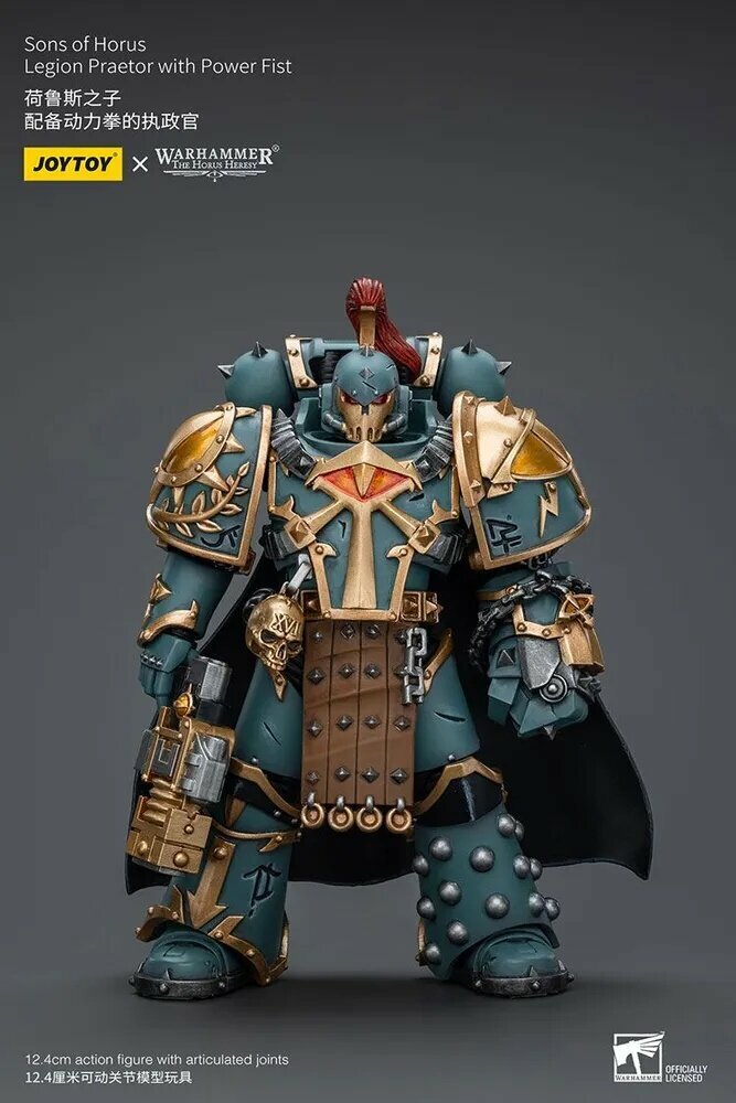 Подвижная фигурка JOYTOY Warhammer Sons of Hours Legion Praetor with Power Fist1/18Action Figures