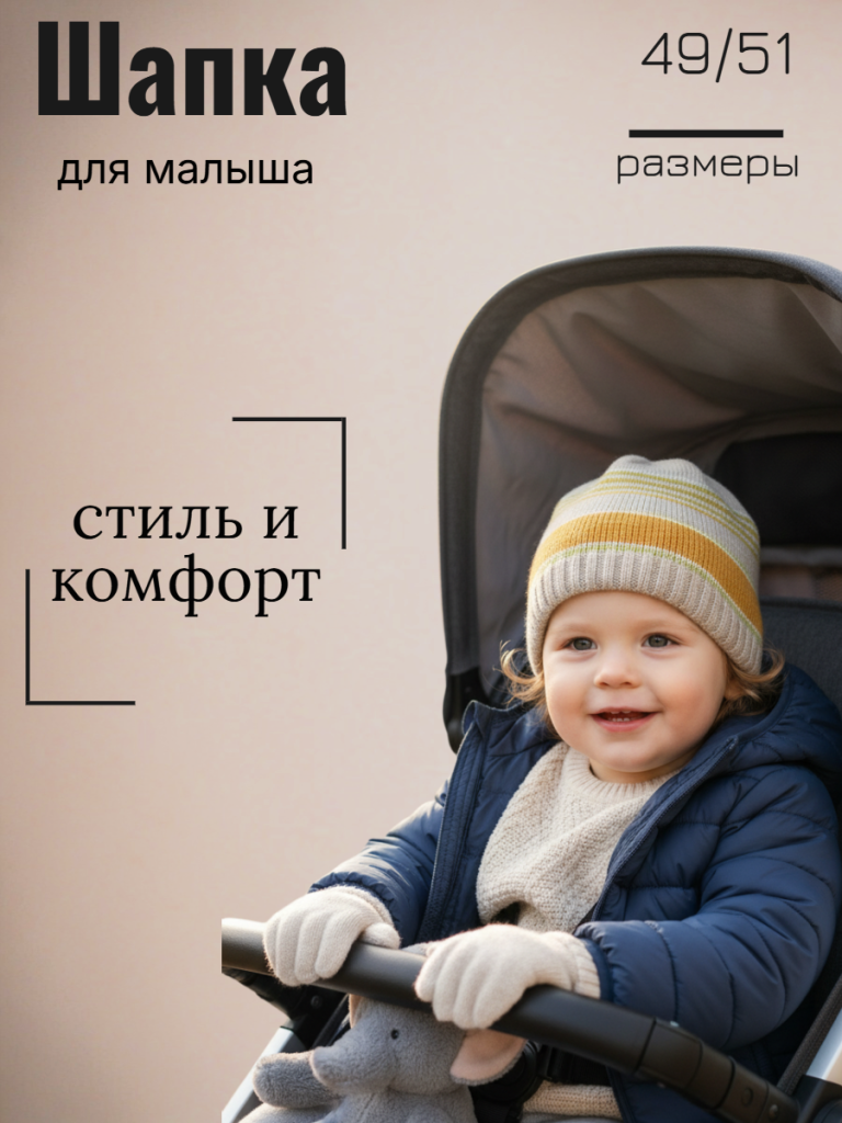 Шапка Kiki для мальчиков