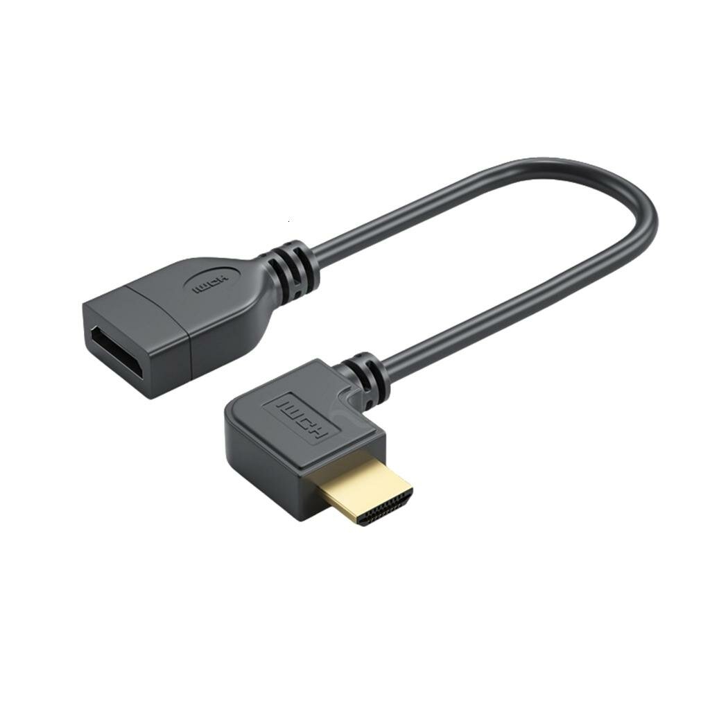 Гибкий удлинитель HDMI 4K, левый тип - ПВХ 30 Гц