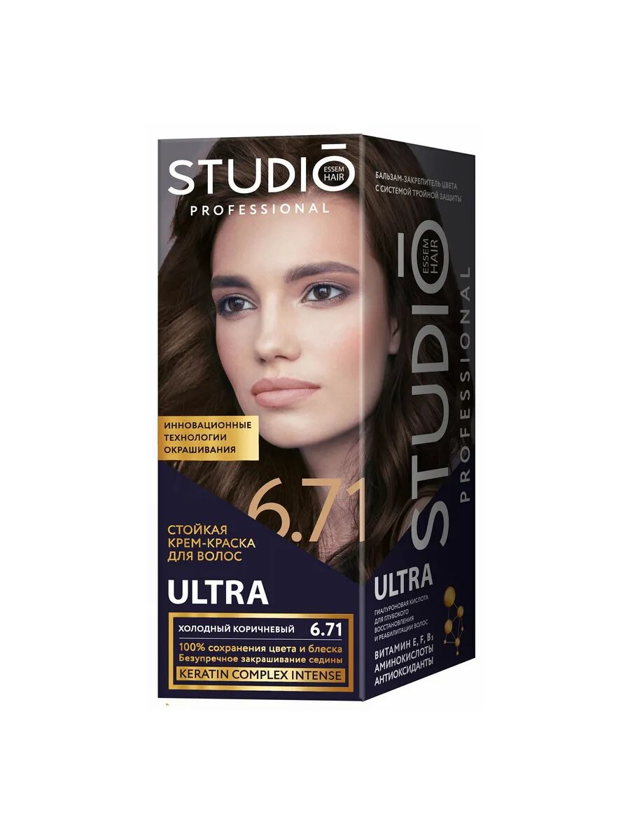 Крем-краска для волос Studio Professional Ultra холодно кори