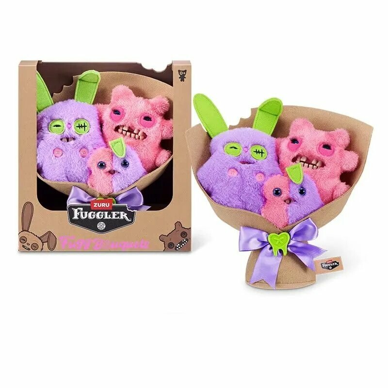 Fugg Bouquets Flower Plush Toy, Корзина с цветами , идеальный подарок на День святого Валентина и в честь юбилея