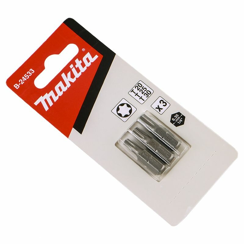 Насадка T20/T25/T30, 25 мм, C-form, 3 шт. Makita B-24533