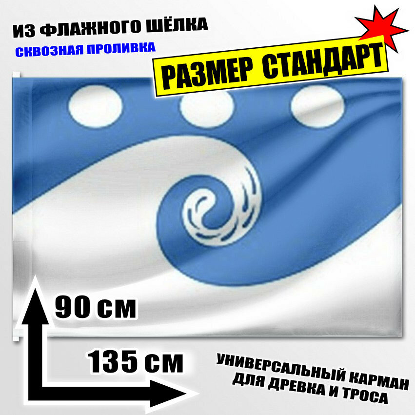 Флаг муниципального округа Косино-Ухтомский 135x90 см.
