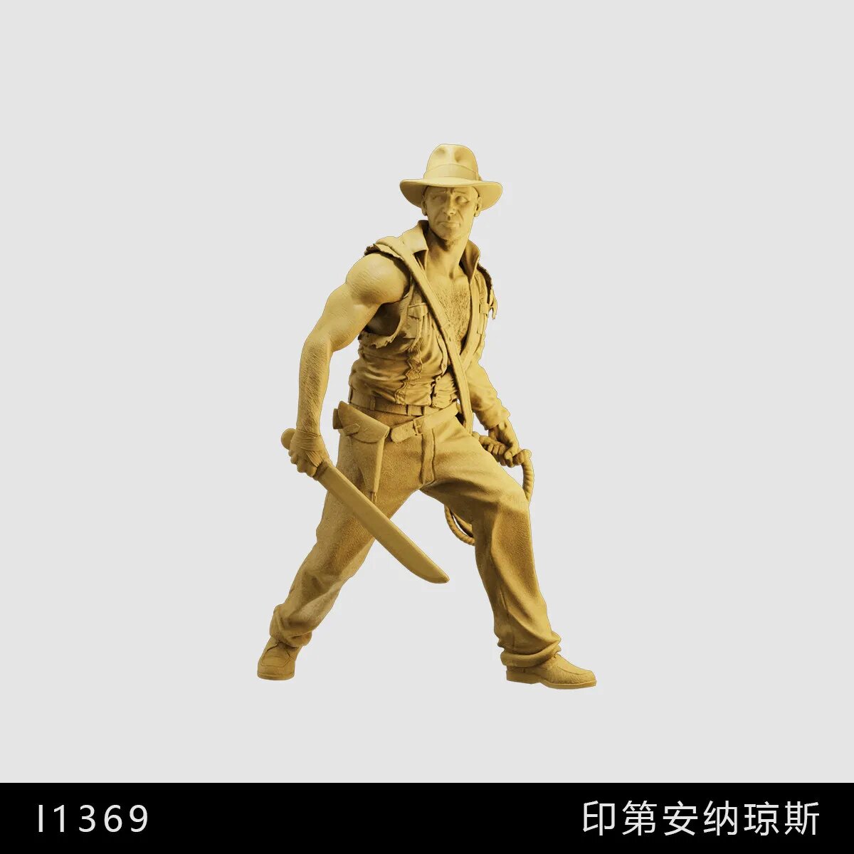 Неокрашенная мини-фигурка археолога Джонс Hot Toys 1/64 1/43 1/35