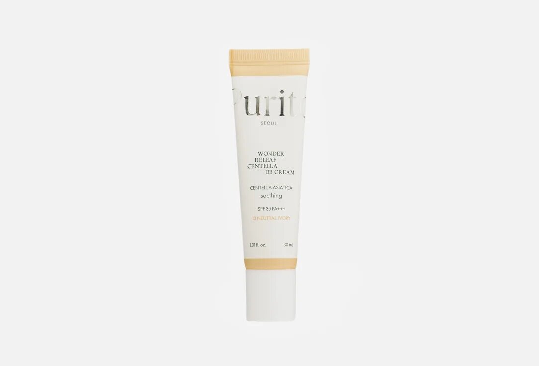 Purito Cica Clearing BB Cream Успокаивающий BB-крем 30 мл 13, Neutral Ivory