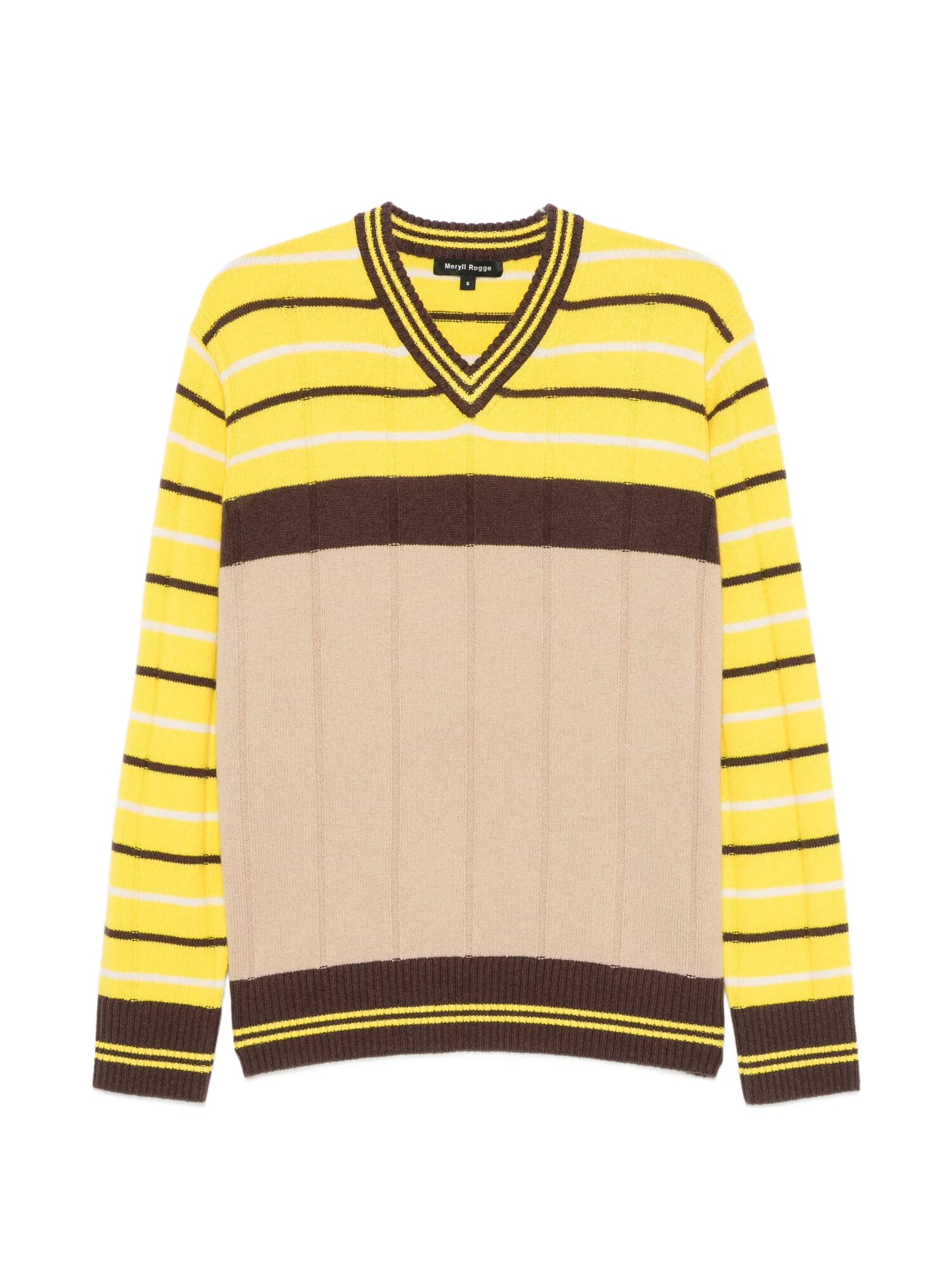 Свитер Striped V-neck sweater