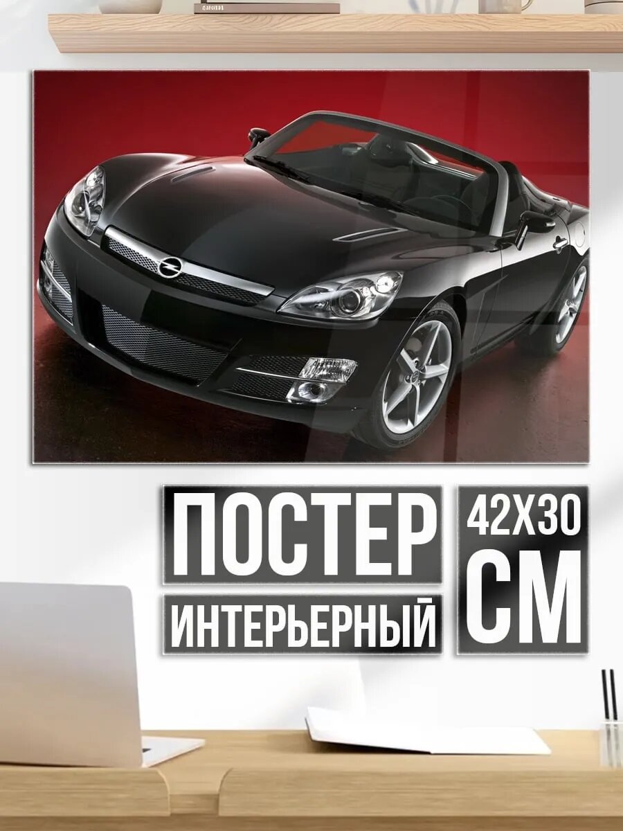Плакат постер Черный родстер