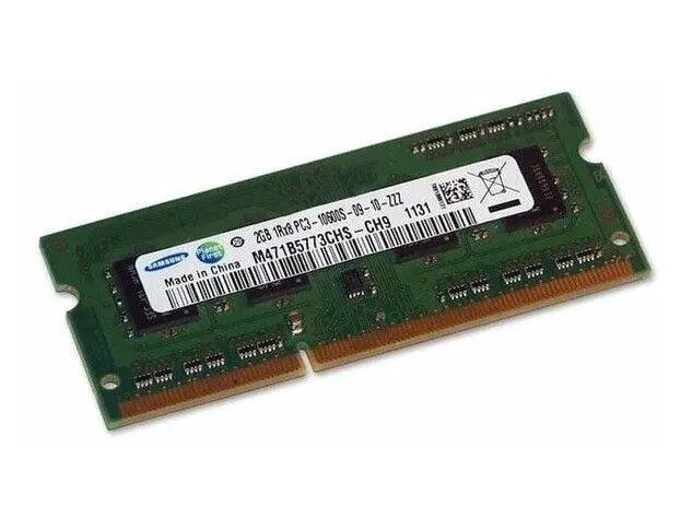 Оперативная память для ноутбуков Sамsung DDR3 PC10600 1333Mhz DDR3, 1333 МГц, 1 x 2 ГБ (Модель M471B5773CHS-CH9)