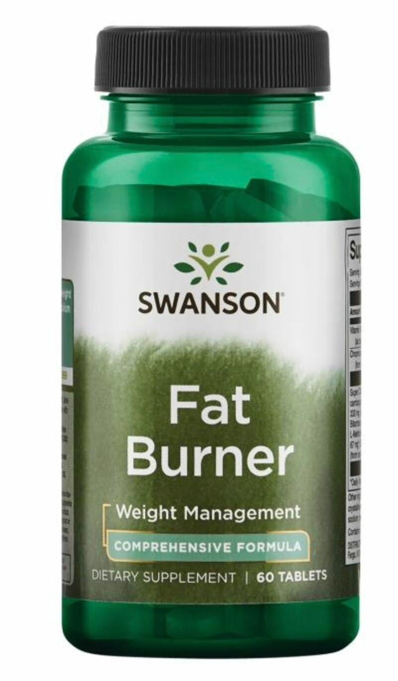 Fat Burner, сжигатель жира, Swanson, 60 таблеток