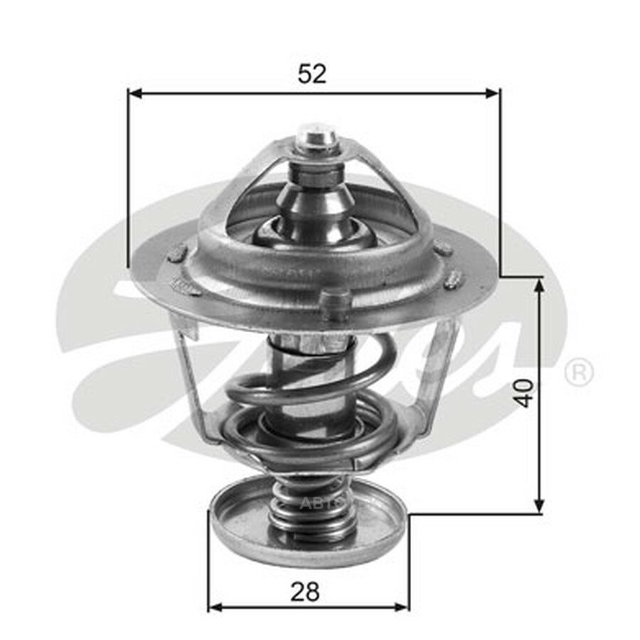 Термостат MAZDA 2 1.3 07- / 3 1.4-1.6 03- / 323 2.0D 01-04 / 6 2.0D 02- GATES TH24782G1