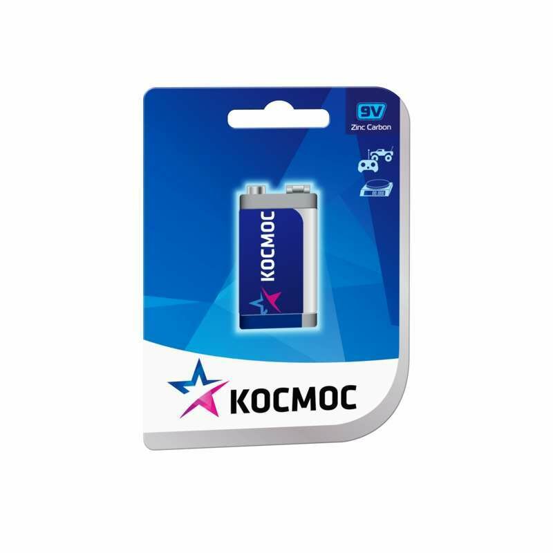 Космос Элемент питания S 6F22 блист.1шт 127755 KOC6F221BL