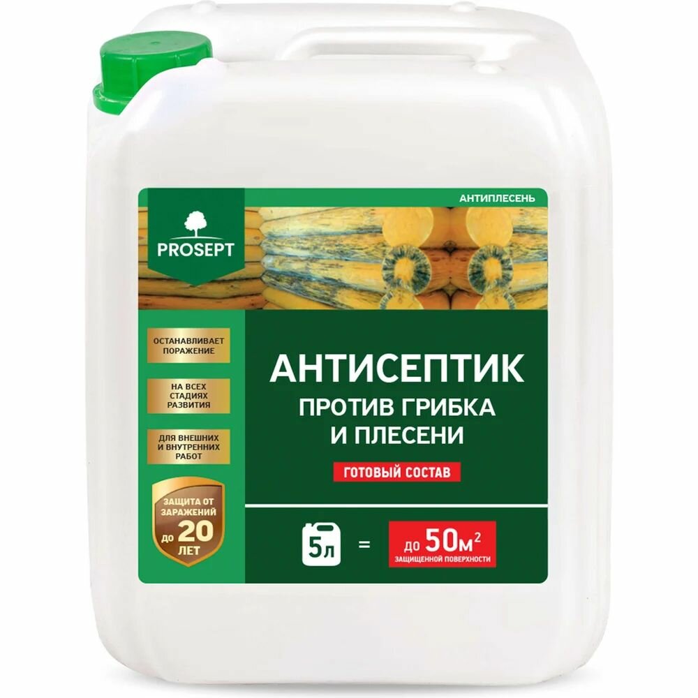 Универсальный антисептик против грибка и плесени PROSEPT антиплесень 5 л 025-5