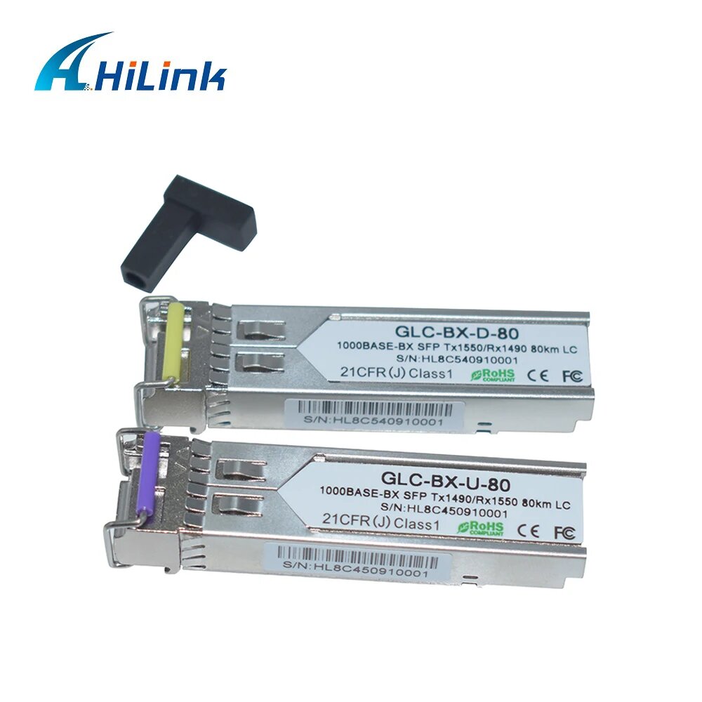 (5 пар/лот) HilinkSys SFP трансиверы 1490/1550 нм LC SM 1.25G WDM Bidi 80 км