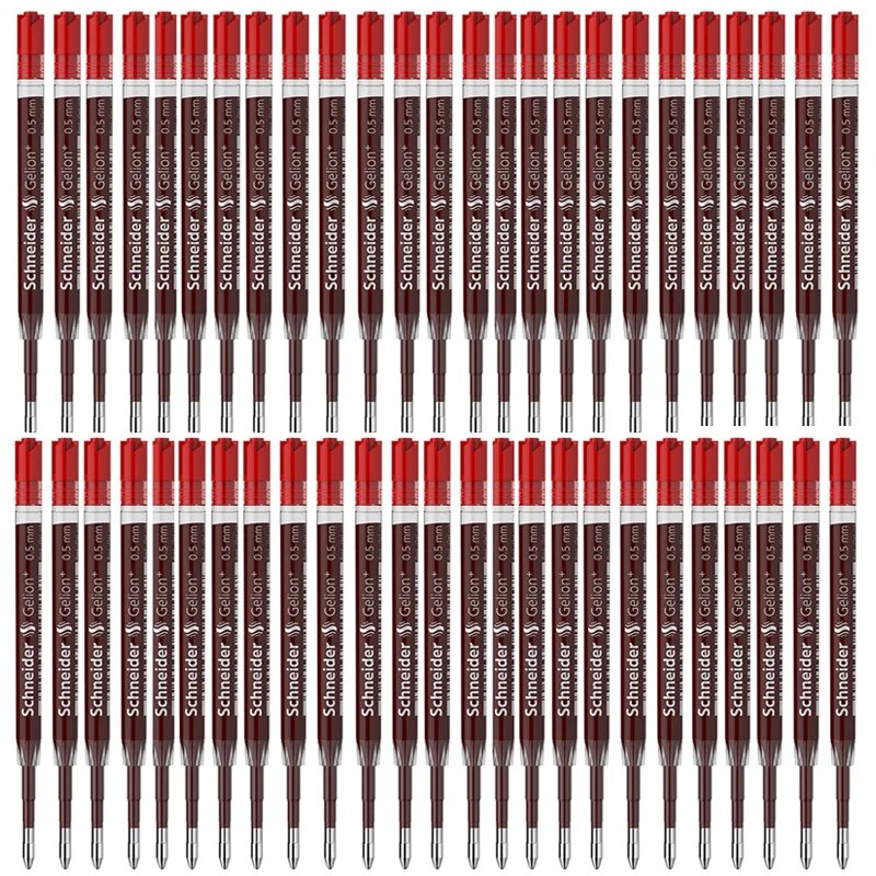 Стержни для ручек Schneider G2 Gelion 0,5 мм Бордовый, 50 PCS Red Refills