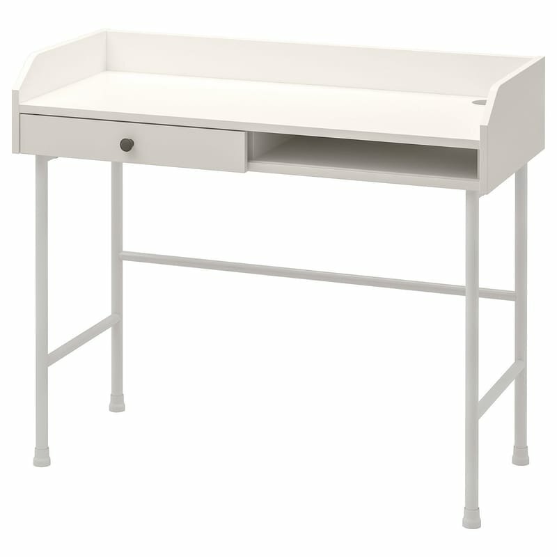 Письменный стол IKEA HAUGA, белый, 100x45 см 904.776.77