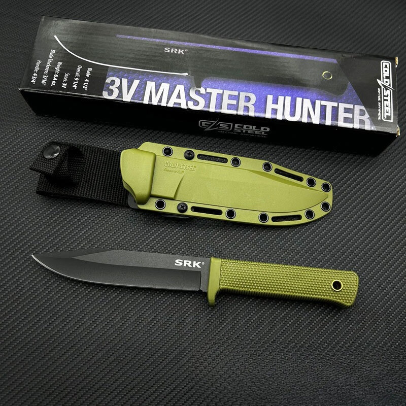 Cold Steel Тактический Нож Из Высокопрочной Стали 3VSRK, Портативный Нож Для Туризма, Кемпинга И Выживания На Природе