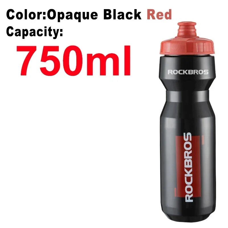 ROCKBROS Держатель бутылки для велосипеда из алюминия 600/750 мл Красный, Opaque Black Red