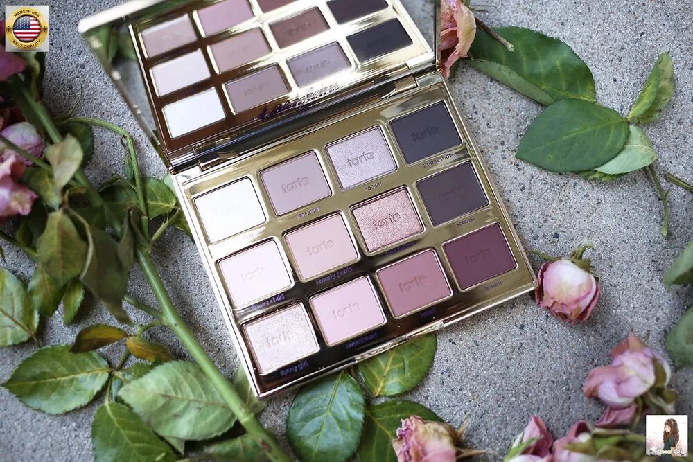 Тени для век Tartelette To Go Eyeshadow Palette In Bloom, 12 оттенков — фото 1