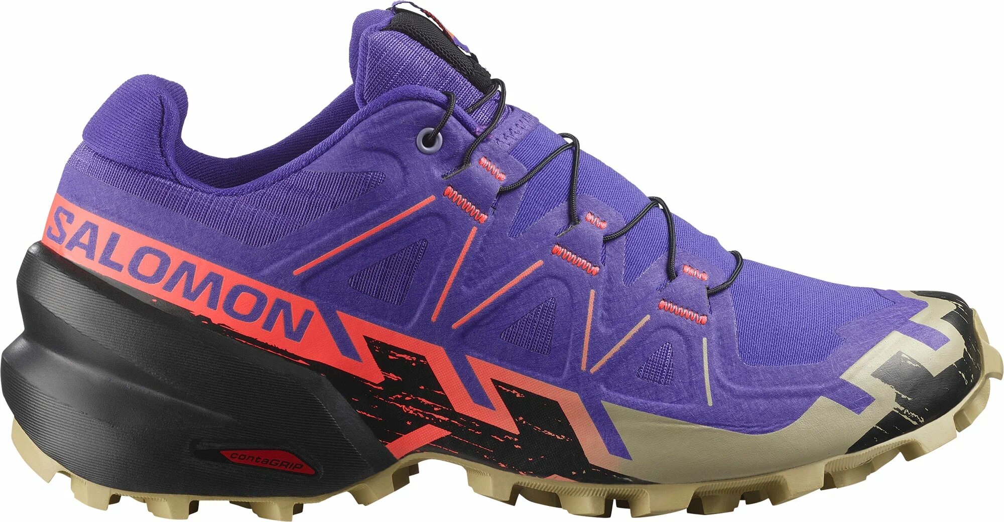 Кроссовки Salomon Speedcross 6, размер 4.5 UK, фиолетовый