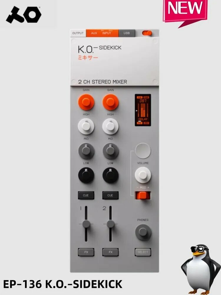 Teenage Engineering EP-136 K. O.-sidekick Портативный микшерный пульт