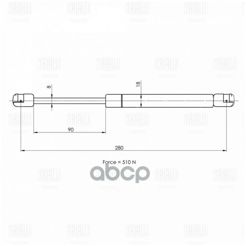 Амортизатор упор Trialli арт. GS1014