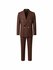 Комбинезон FRANZESE Double-breasted wool suit, размер 46, коричневый