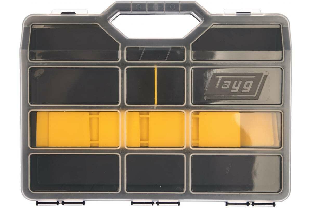 Чемодан для инструментов 312x238x51мм, регулируемый размер ячеек Tayg 145001