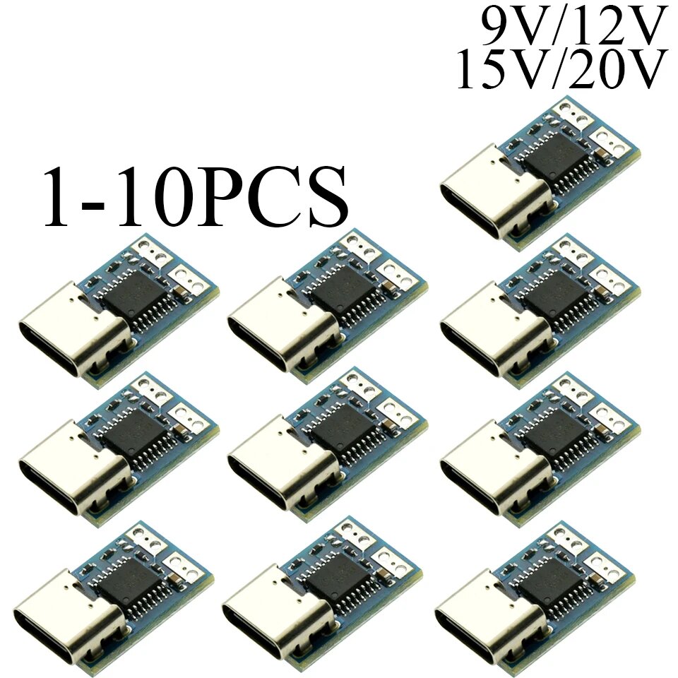 Модуль-имитатор PD SZYTF PDC004-PD Ip2721 9В 12В 15В 20В TYPE-C