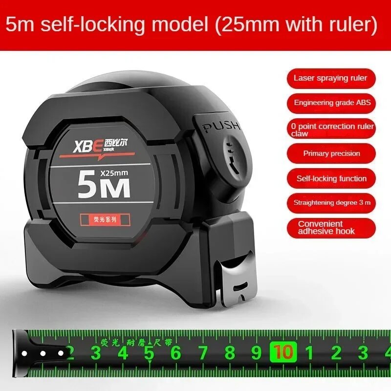 Стальная рулетка 10 м 25mm 5m