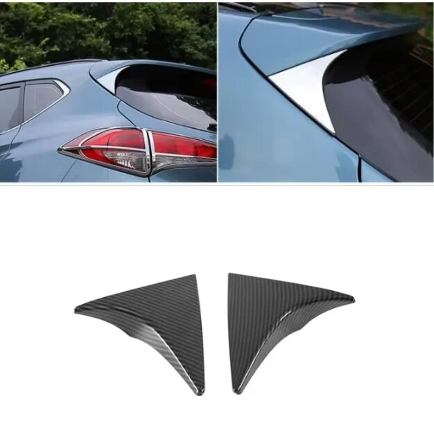 Подходит для Hyundai Tucson 2015 2016 2017 2018 2019, спойлер на боковое заднее окно из Carbon fiber