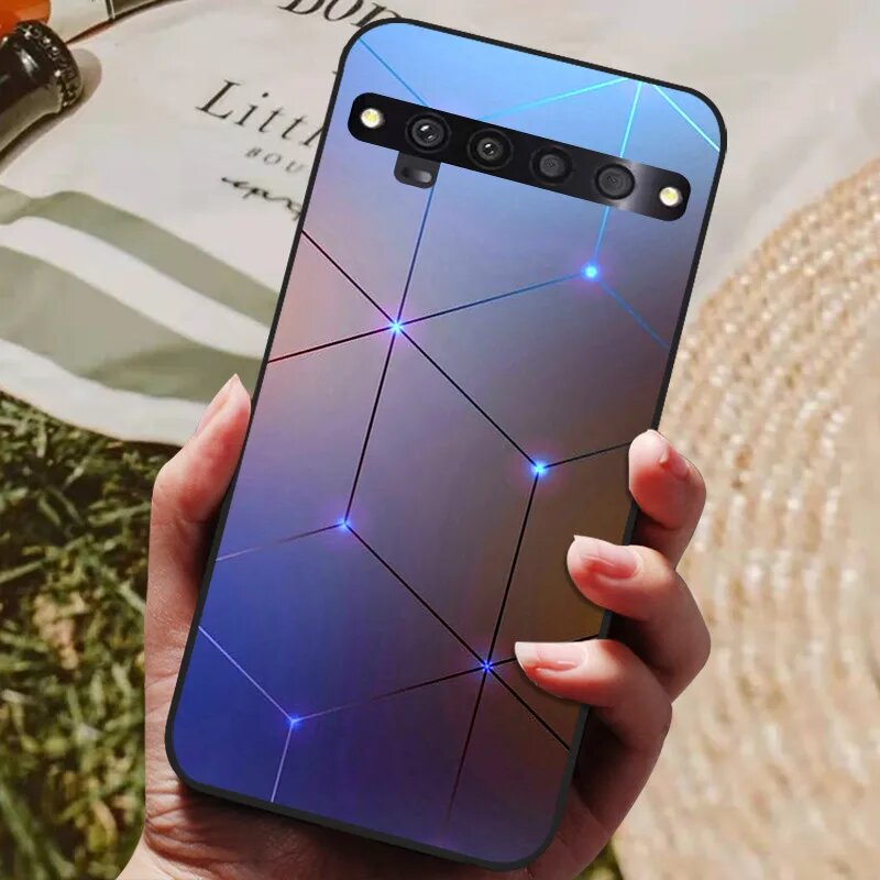 Мягкий чехол из ТПУ для TCL 10 Pro, силиконовый чехол T799B с мультяшным рисунком, задний бампер, чехол для TCL 10 Pro, чехлы T799H 10Pro, защитные чехлы