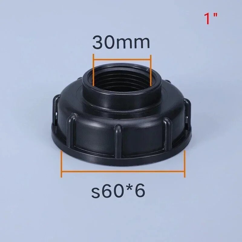 Адаптер IBC-контейнера 1" черный, 30mm, s60*6