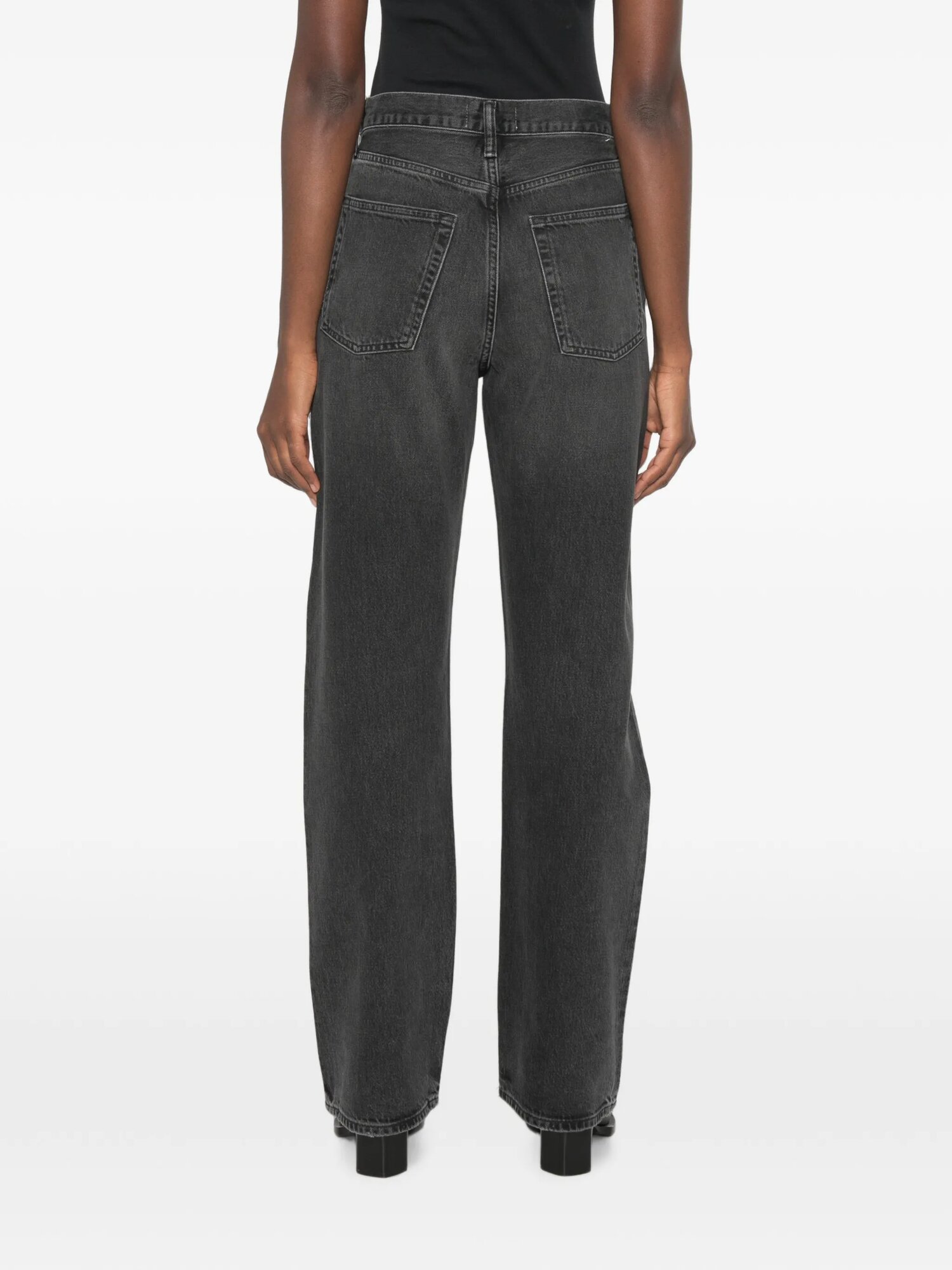 Джинсы AGOLDE Faded-effect wide-leg jeans, размер 0 — фото 1