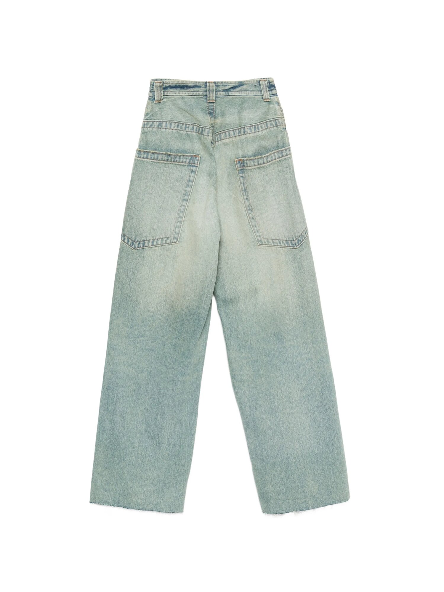 Джинсы MAISON MIHARA YASUHIRO Logo-patch straight-leg jeans, размер 36, синий — фото 1