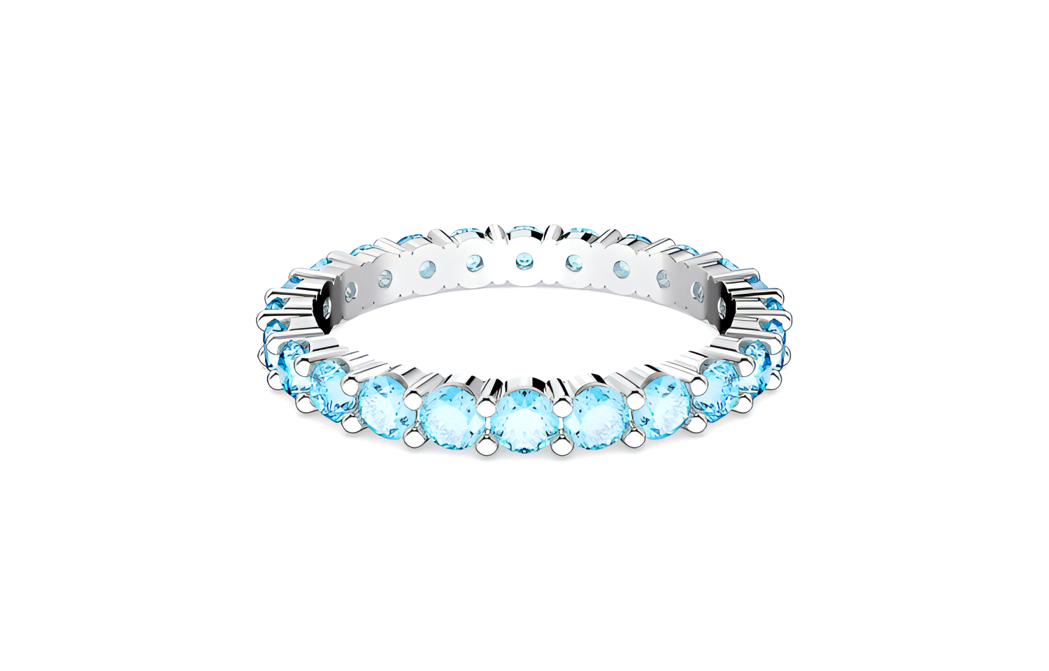Кольцо обручальное SWAROVSKI, циркон